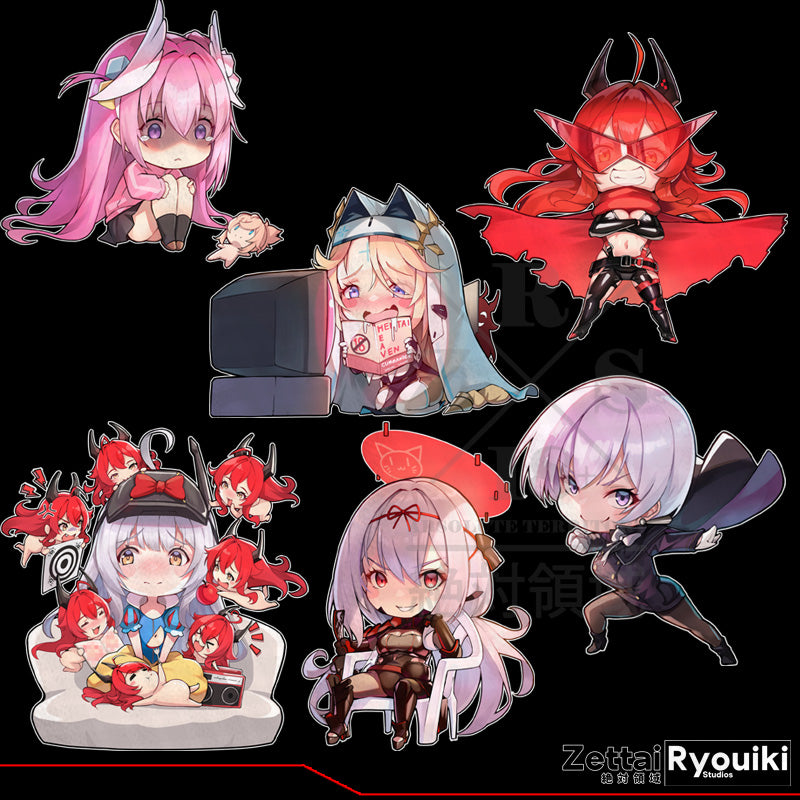 Goddess Squad Chibi Decals – Zettai Ryouiki Studios