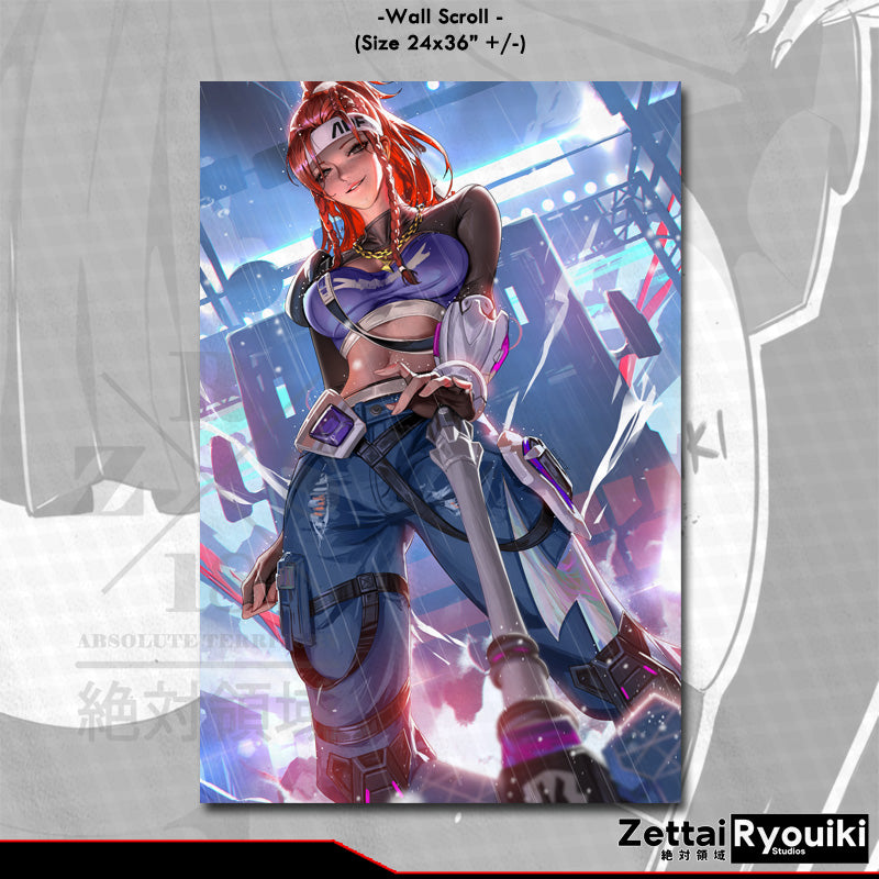 Brigitte LE SSERAFIM Canvas Scroll – Zettai Ryouiki Studios