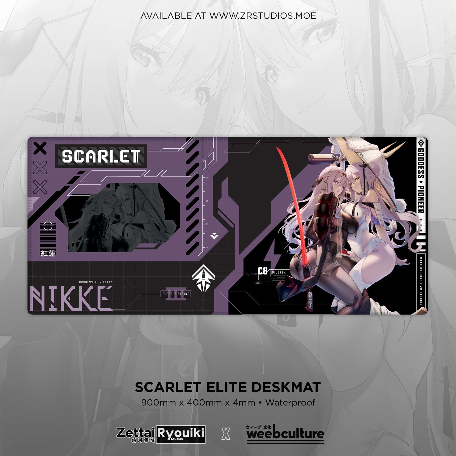Scarlet Desk Mat – Zettai Ryouiki Studios